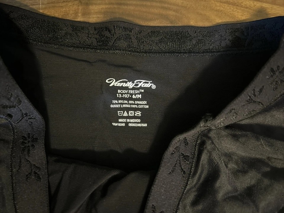 Vintage Vanity Fair Body Fresh Illumination Brief Panties Size 6 Black ...