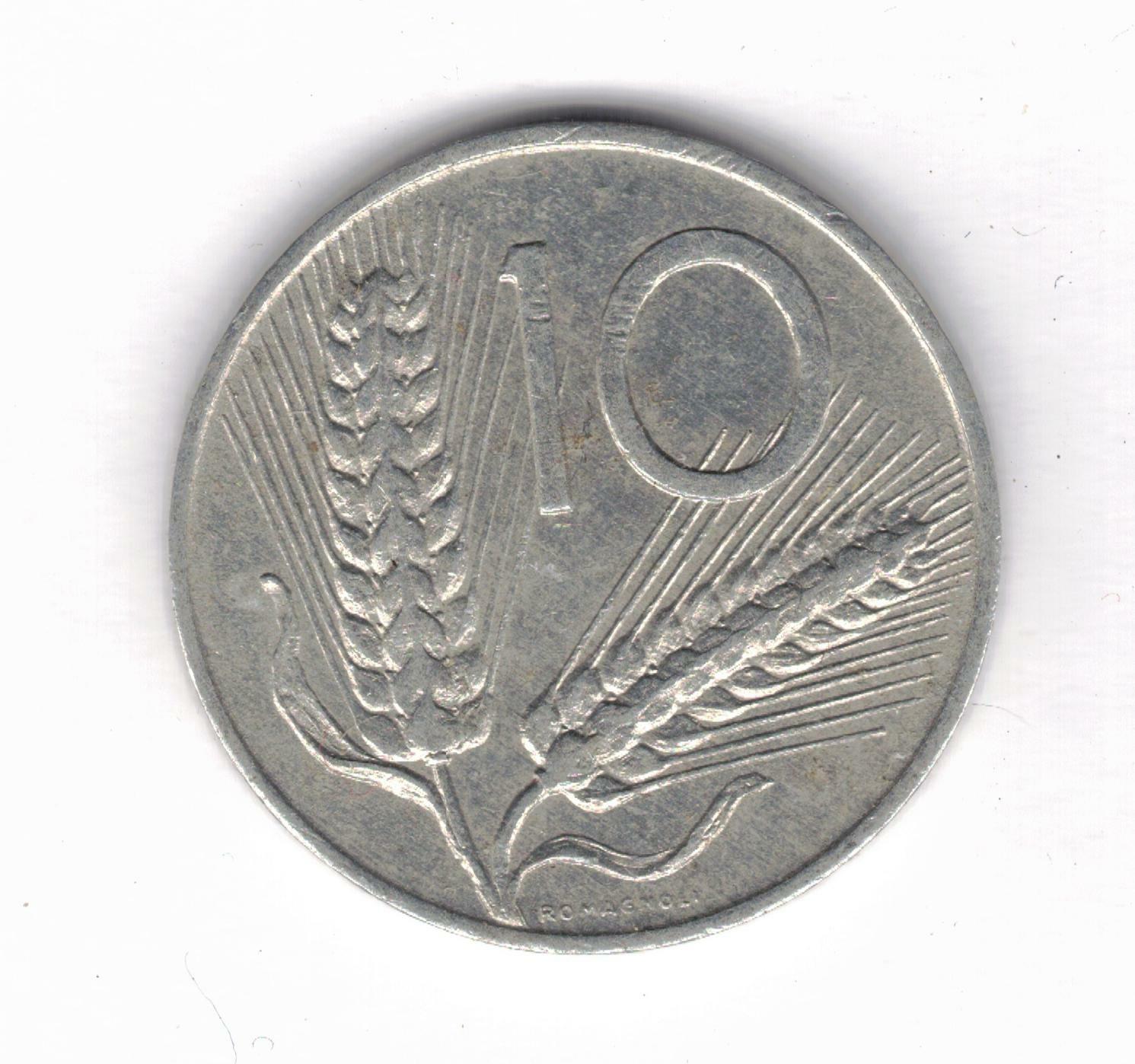 Moneta coin 10 LIRE Repubblica Italiana 1979 Italia numismatica | eBay