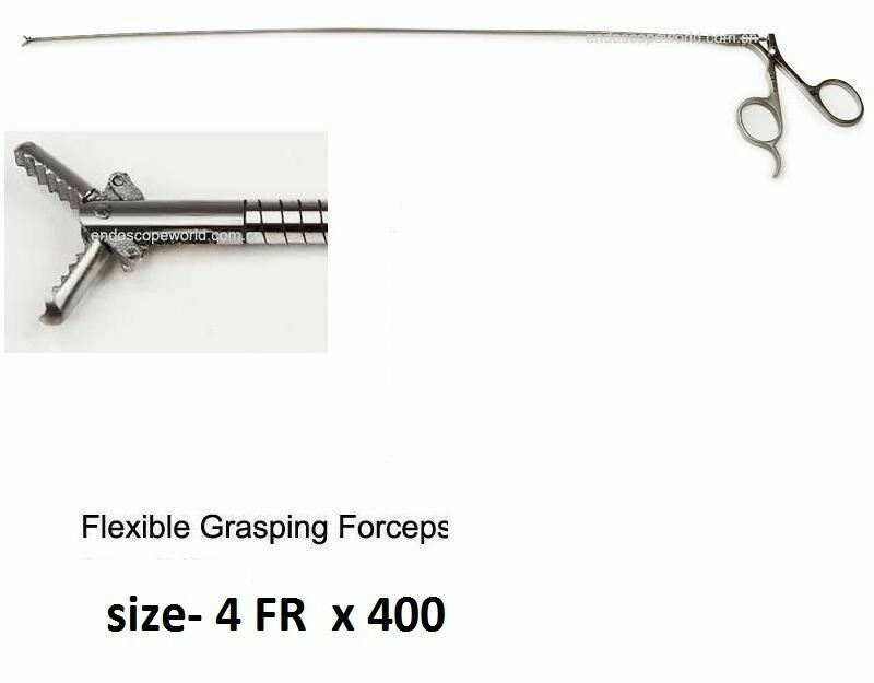 SS Urology Flexible Serrated Grasping Forceps Size 4 Fr x 40 cm ...