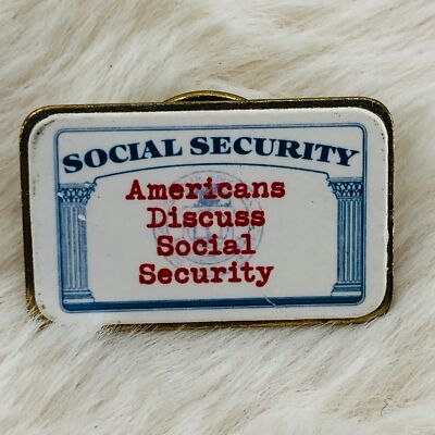 Americans Discuss Social Security Lapel Pin | eBay