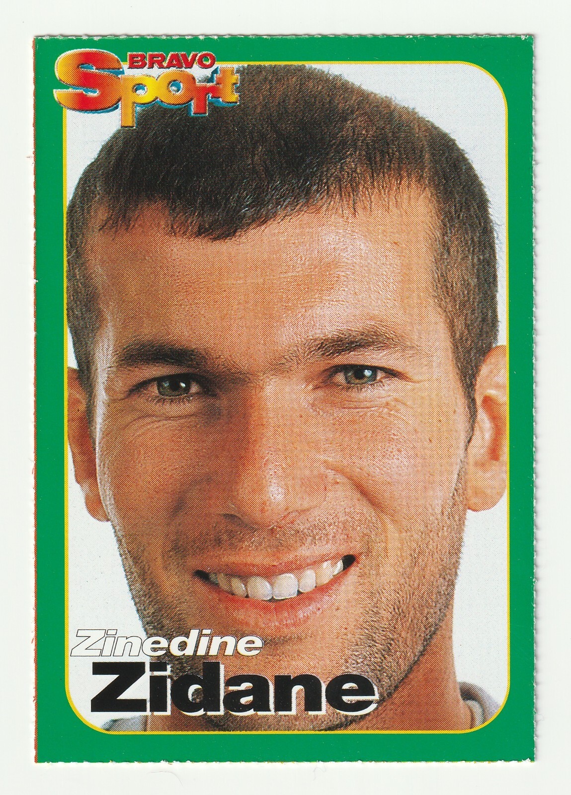 Zinedine "Zizou" Zidane Bravo Sport Trading Card Soccer Fußball 2001 ...