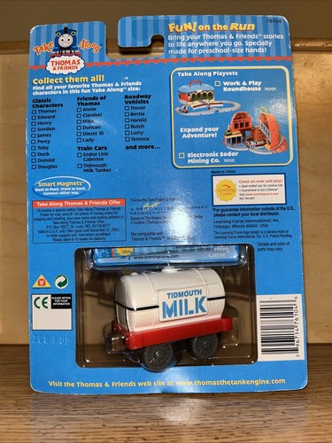 MILK TANKER ! THOMAS FRIENDS TRAIN TAKE Along n play Diecast NEW ...