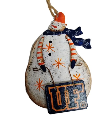 Florida Gators University of Florida Tin Snowman Christmas Ornament | eBay
