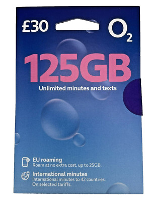 New O2 Pay as you go Sim Card Mobile phones Data WiFi Routers O2 sim ...