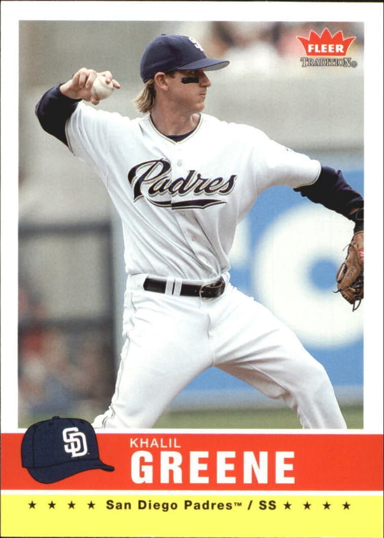 2006 Fleer Tradition San Diego Padres Baseball Card #123 Khalil Greene ...