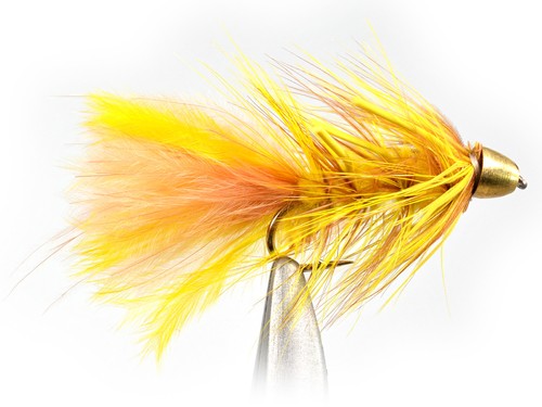 Weighted Cone Head Autumn Splendor Streamer Flies w/Legs - 1 Doz ...
