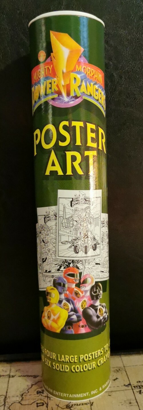 NEW NOS GCP Mighty Morphin Power Rangers Art Tube 1994 - 4 Posters ...