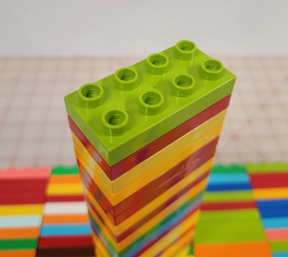 Lego Duplo 120 - 2x4 Base plate Bricks Block Flat Baseplates Thin lot ...