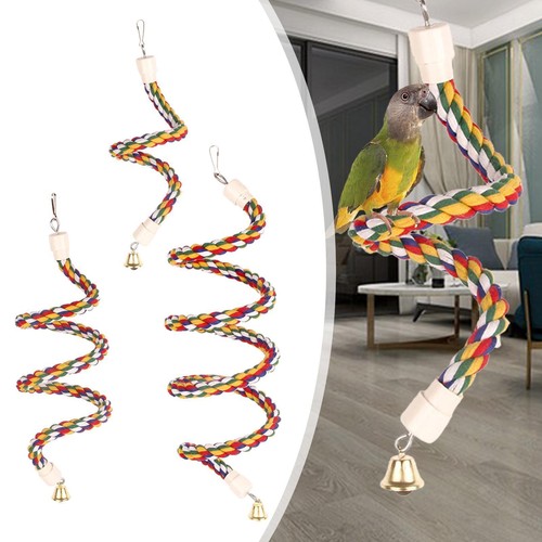 Colorful Bird Rope Perch Stand Swing Perches Chew Perches Flexible ...
