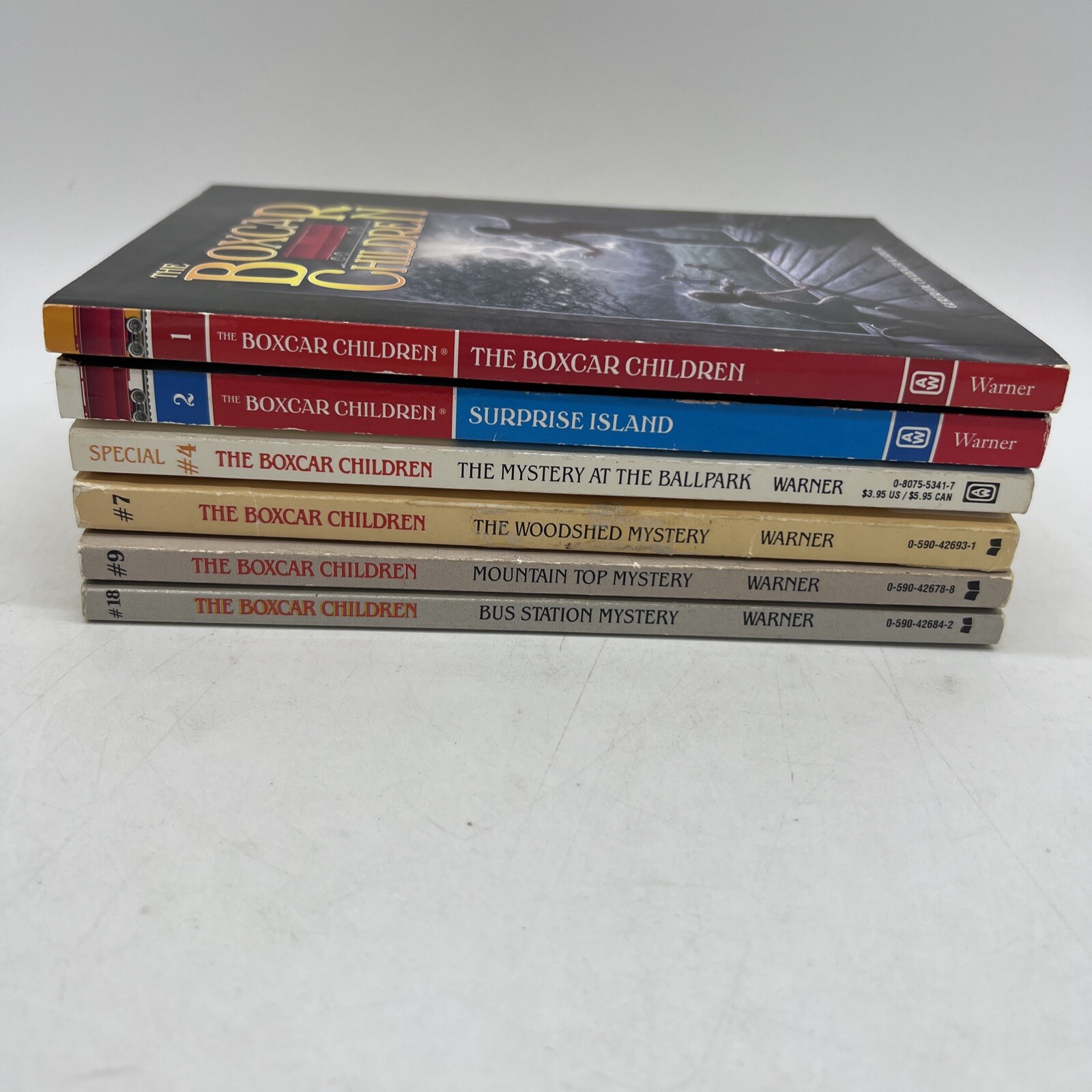 Boxcar Children Books Lot of Paperbacks Some Vintage 1 2 4 7 9 18 ...