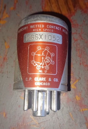 C.P. Clare HGSX1052 Mercury wetted relay/New in box/Octal style base | eBay