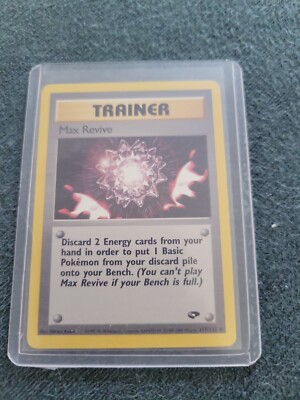 MAX REVIVE - Gym Challenge - 117/132 - Trainer - Uncommon - Pokemon ...