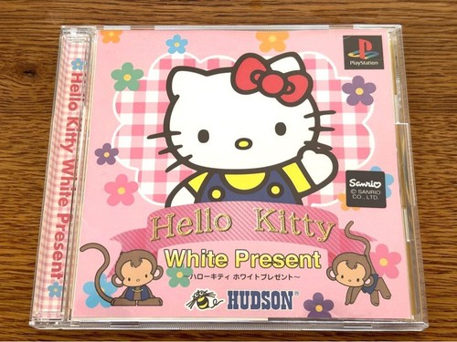 Japan Anime Sanrio Hello Kitty PlayStation PS GAME SOFT White Present ...