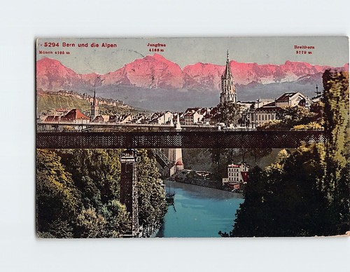 Postcard Bern und die Alpen, Bern, Switzerland | eBay