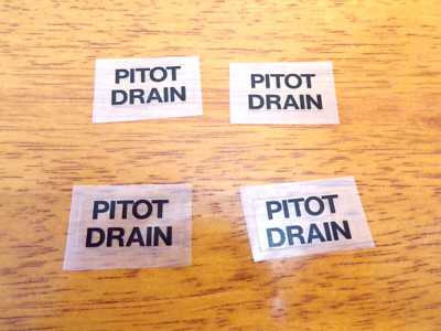 Aviation Pitot Drain Decals | eBay