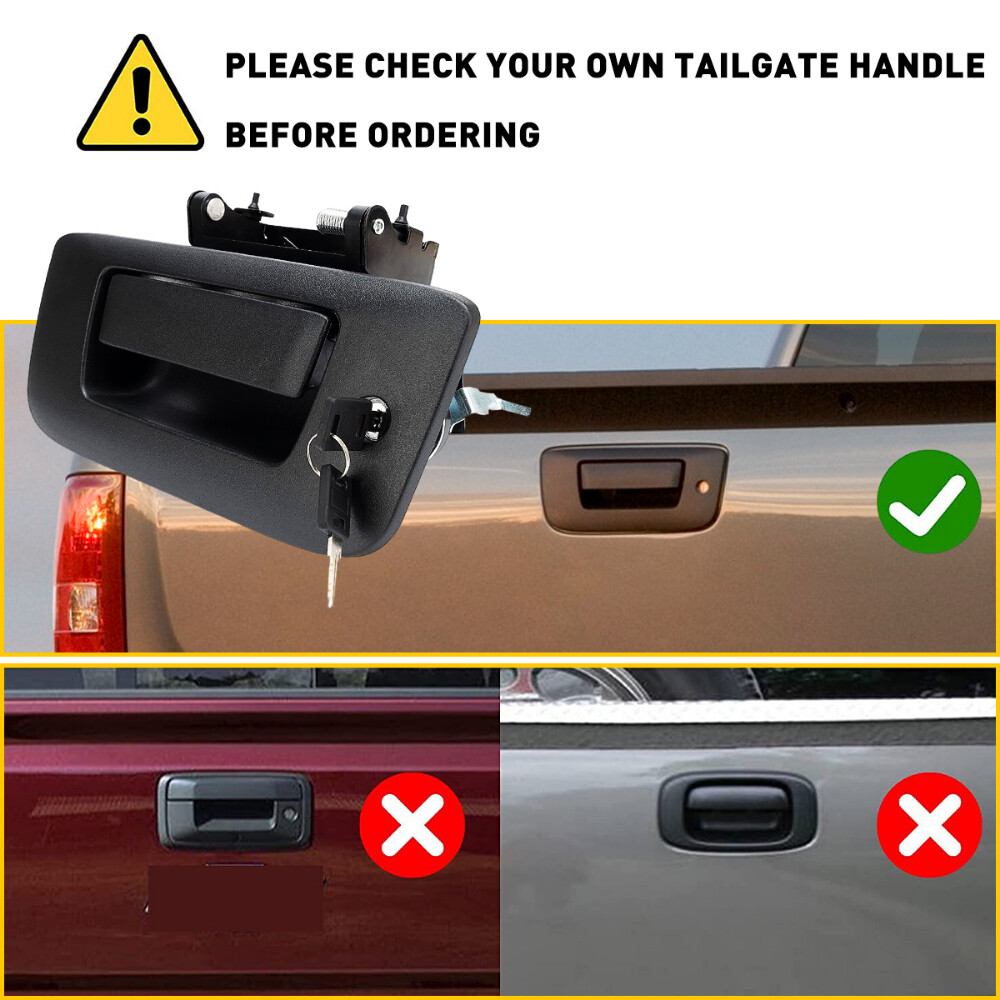 Tailgate Handle Kit Tail Gate Bezel Lock For 07-14 Chevy Silverado GMC ...