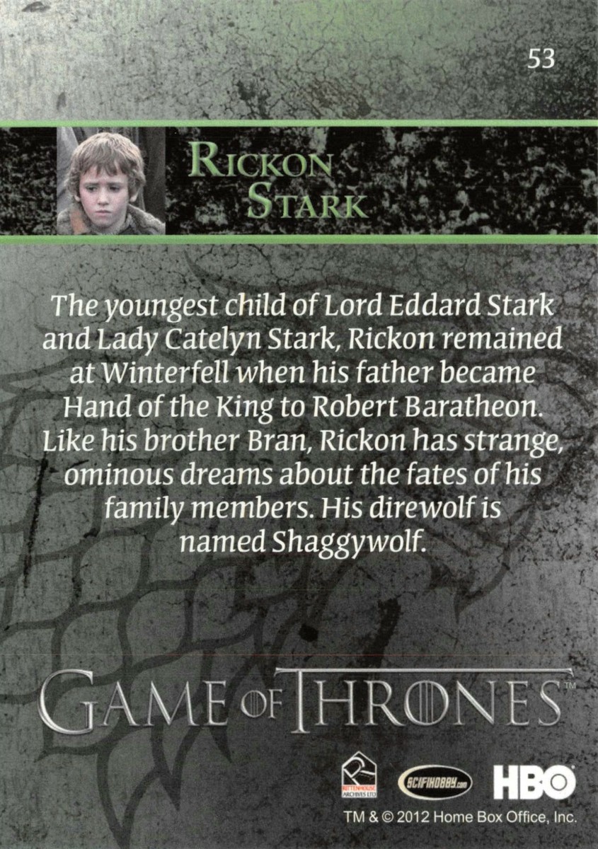 Rickon Stark Art