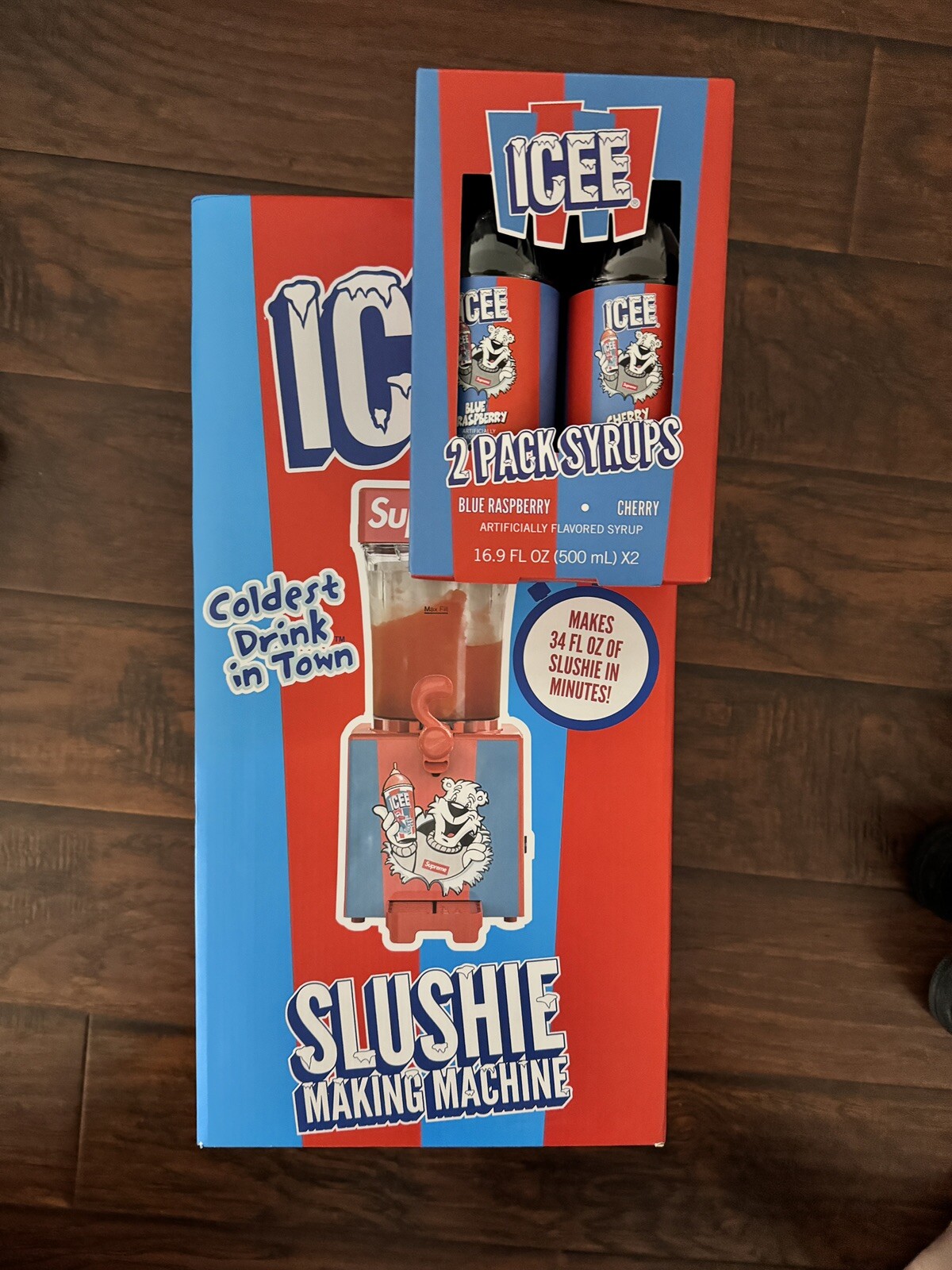 SUPREME/ICEE SLUSHIE MACHINE PRESEEL - IN HAND | eBay