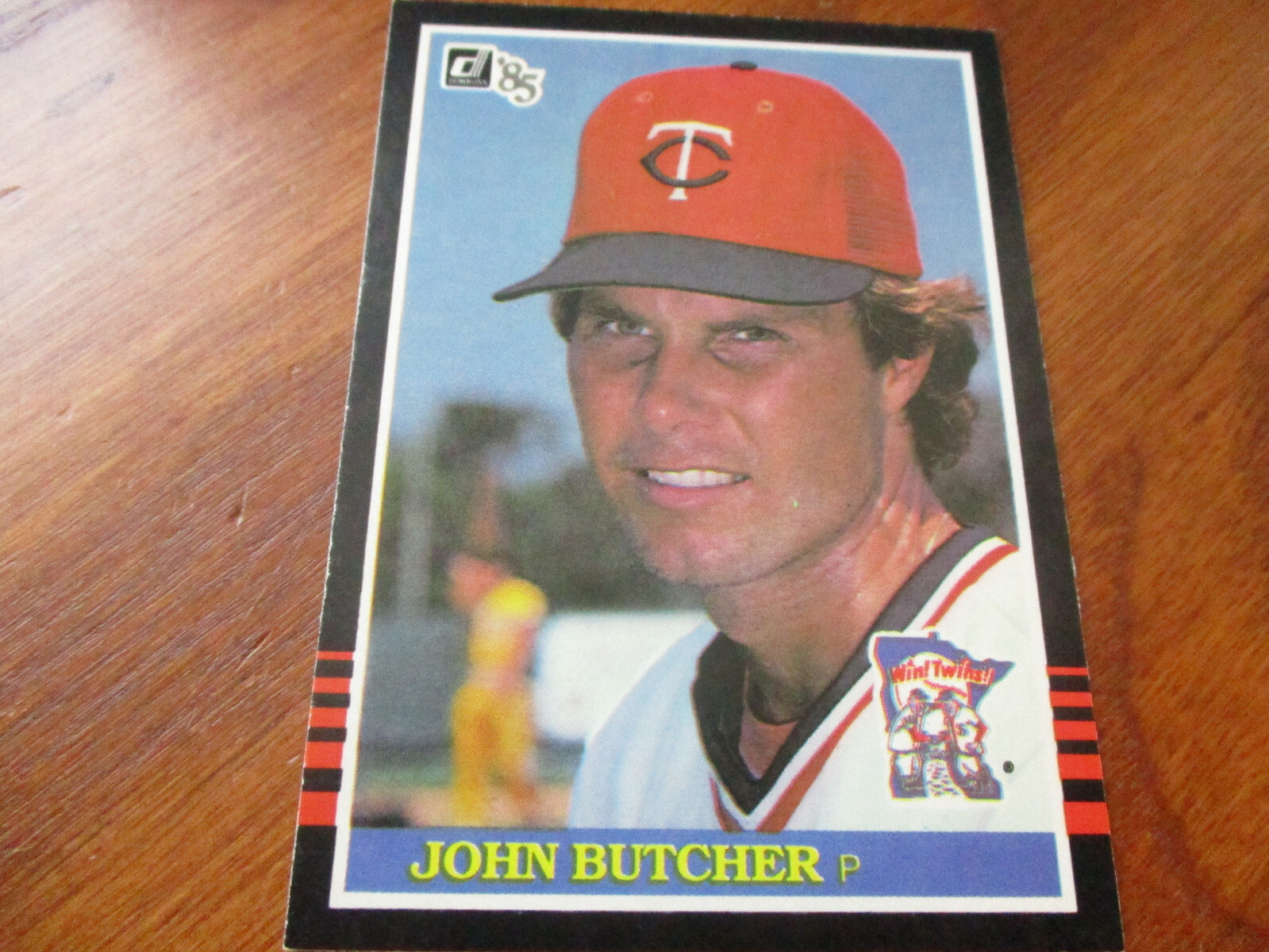 john butcher (minnesota twins -pitcher) 1985 donruss CARD #314 nr/mint ...