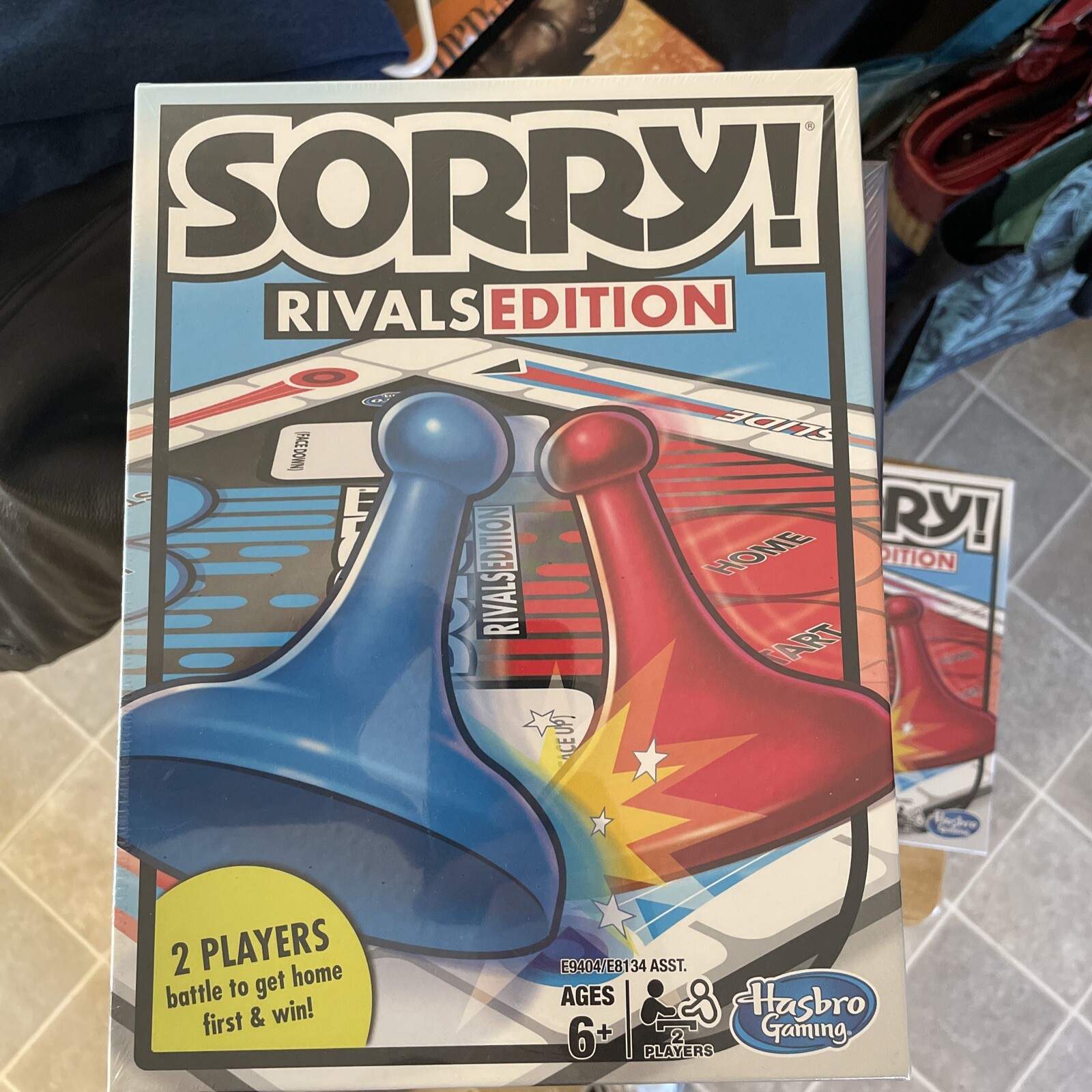Sorry Rivals Edition 2 Player Board Game Hasbro Factory for sale online ...