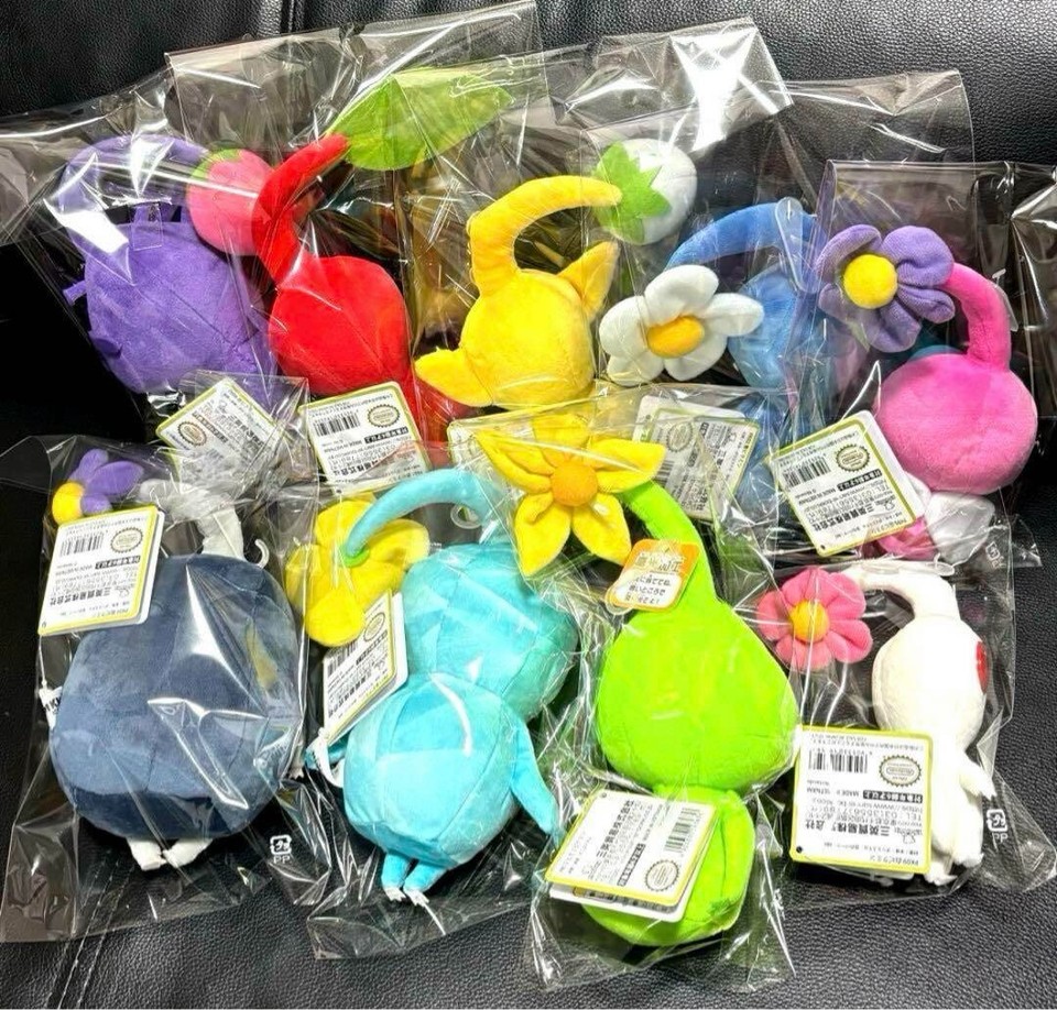 Pikmin Plush Toy Set of 9 All Star Collection Sanei Boeki From Japan ...