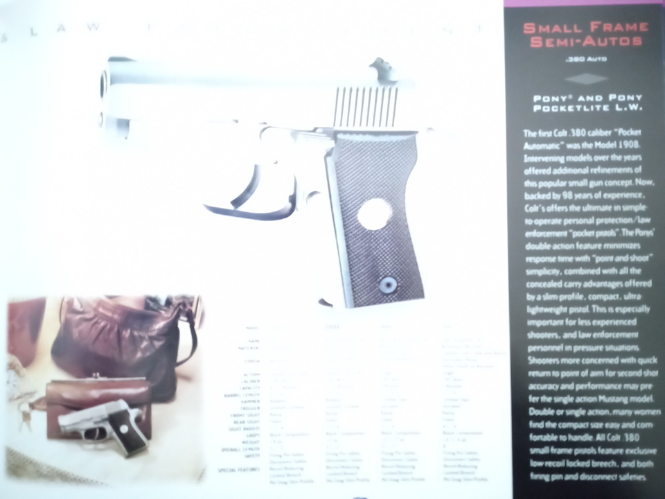 COLT FIREARMS WINTER AND SPRING 1998 27 PAGE COLOR CATALOG | eBay