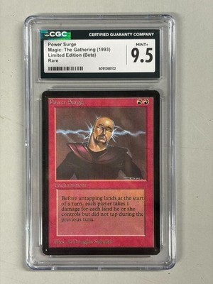 MTG Beta Power Surge CGC 9.5 Mint+ Rare Magic: The Gathering Limited ...