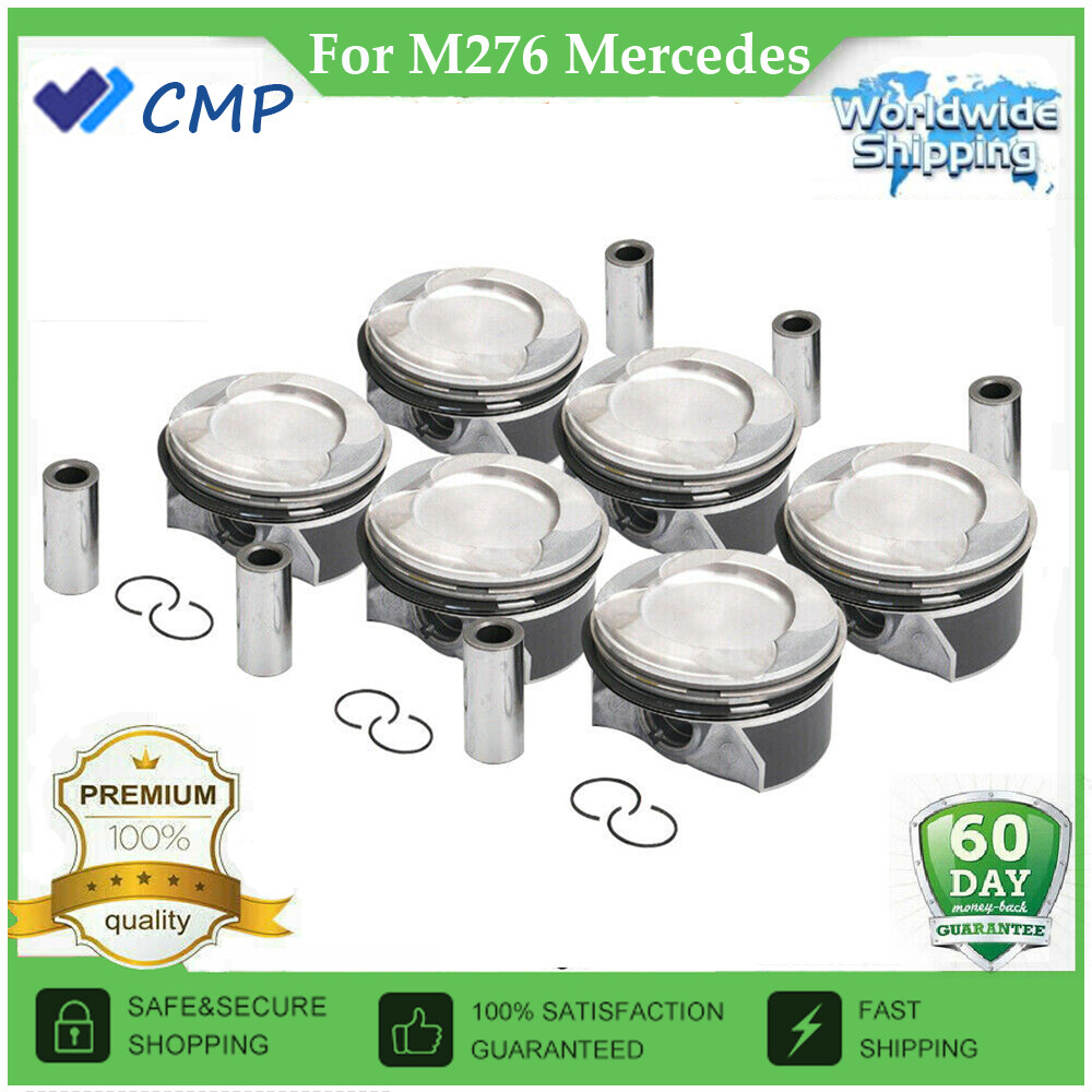 6PCS Engine Pistons Rings Φ88mm For Mercedes-Benz W205 W212 X166 E400 ...