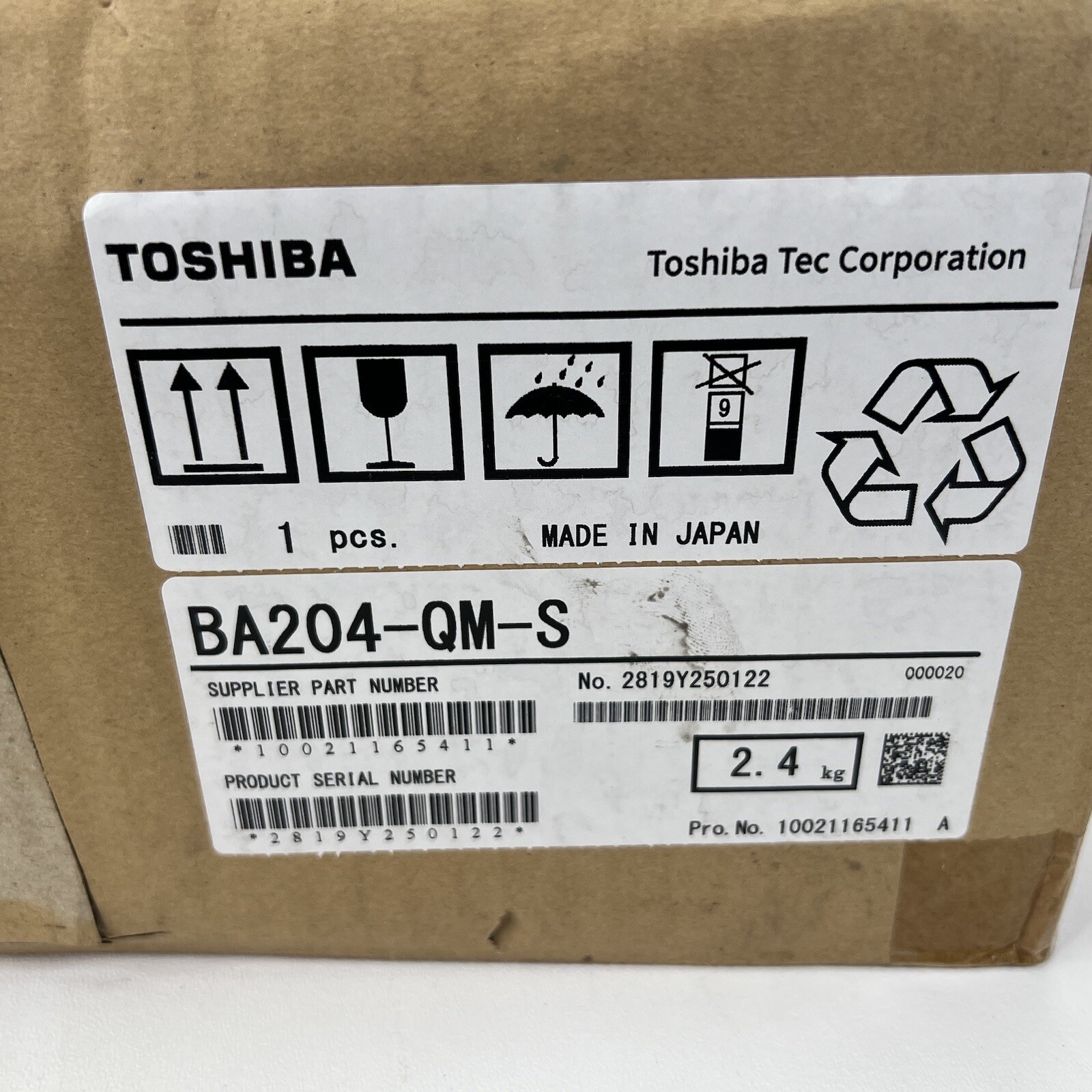 TOSHIBA BA204-QM-S / BA204QMS Cutter Module for BA410 for sale online ...