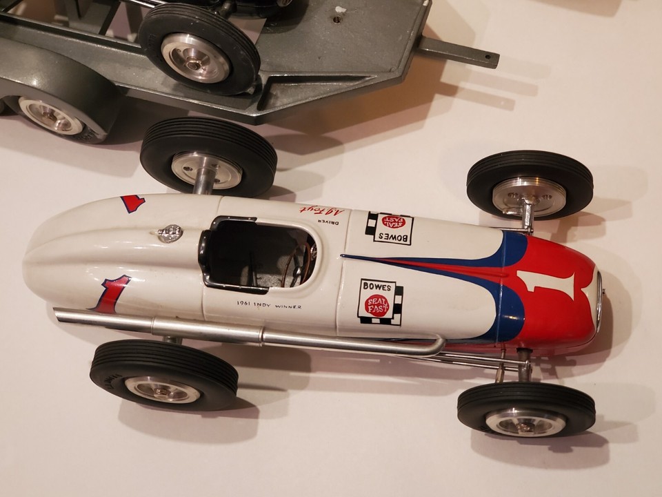 Vtg Jake La Motta Tether Car AJ Foyt 1961 Indy 500 Racer No Gas Engine ...