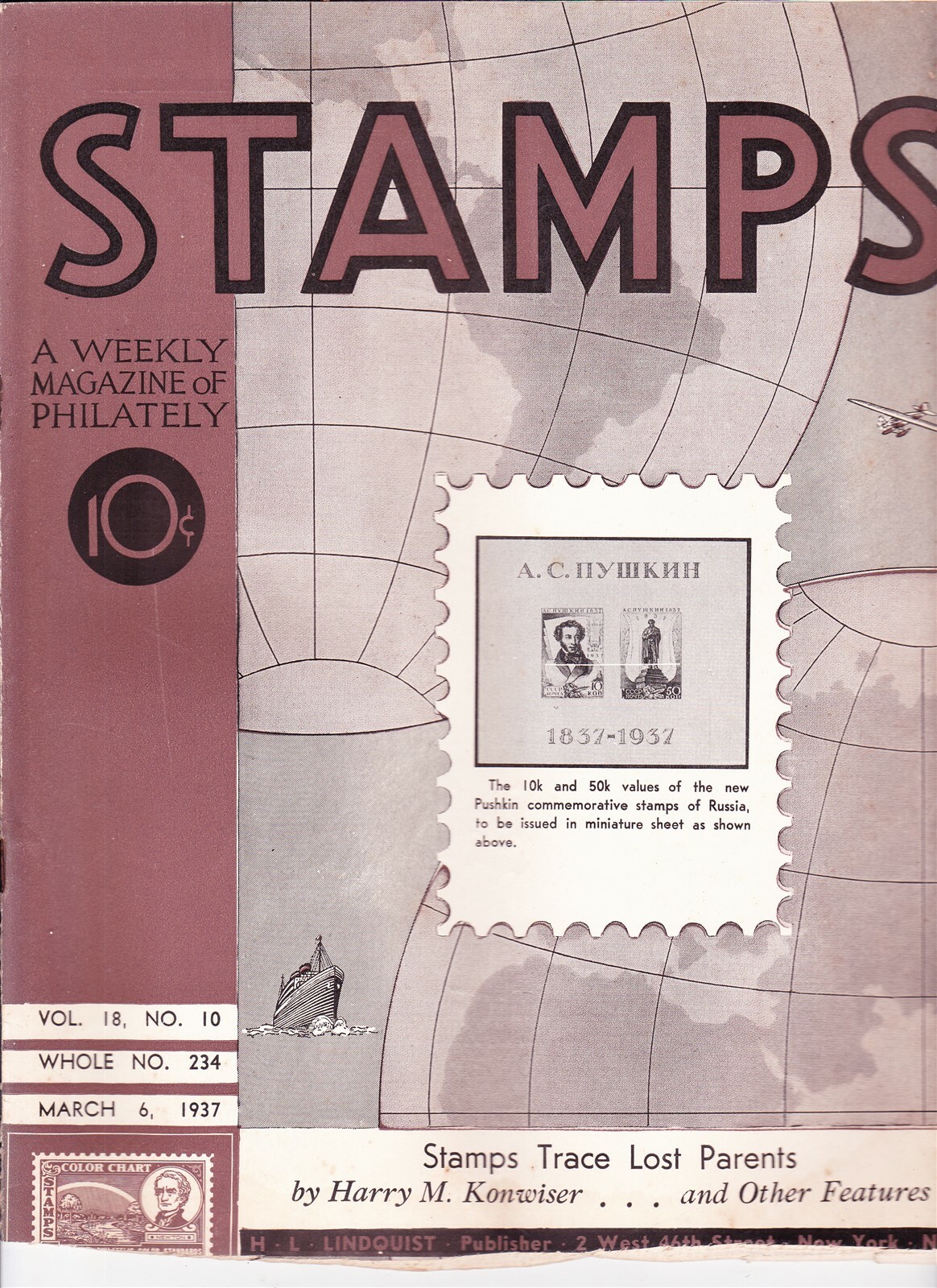 Stamps Weekly Magazine of Philately 1937 Stamp Collecting 36th set of 5 ...