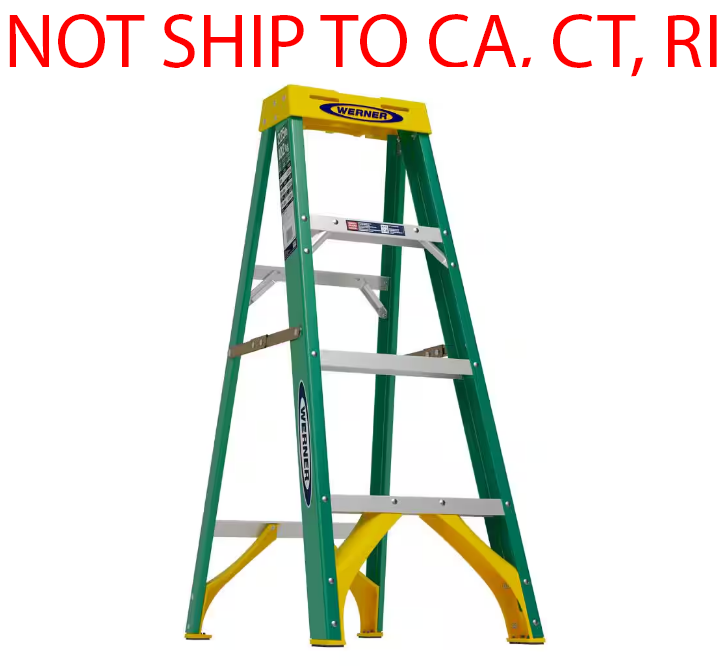 Werner 4ft Fiberglass Type 1a 300 Lbs Capacity Step