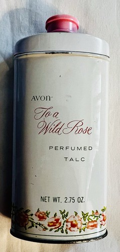 Vintage Avon To A Wild Rose Perfumed Talc Body Powder Net Wt 2.75 Oz ...
