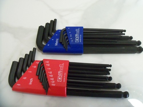 Eklind 13322 Bright-Ball-Hex L-Key Allen Wrench Combo- Inch / MM (2 ...