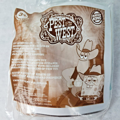 Burger King 2007 Spongebob Bandit Cowboy Pest Of The West Kids Meal Toy ...