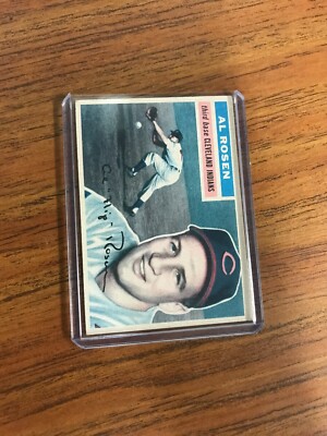 1956 Topps - White Back #35 Al Rosen EX / NM | eBay