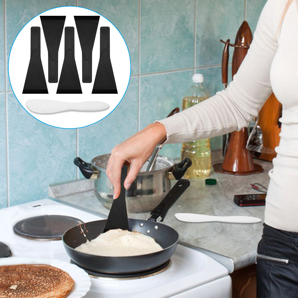 12pcs Turner Beveled Edge Scraper Raclette Spatula Set Home Kitchen Non ...