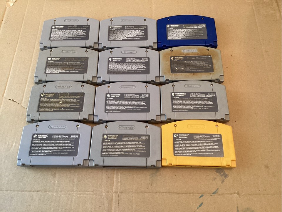Lot of 12 Nintendo 64 Games N64 Untested, Carts Only: Mario's, Donkey ...