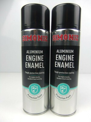 2 x Simoniz Motorcycle Silver Aluminium Engine & Case Paint Honda ...