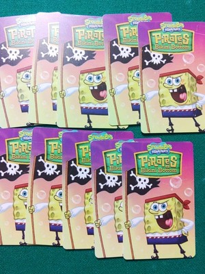 SpongeBob Pirates Of Bikini Bottom Arcade Card #8 SpongeBob Lot of 10 ...
