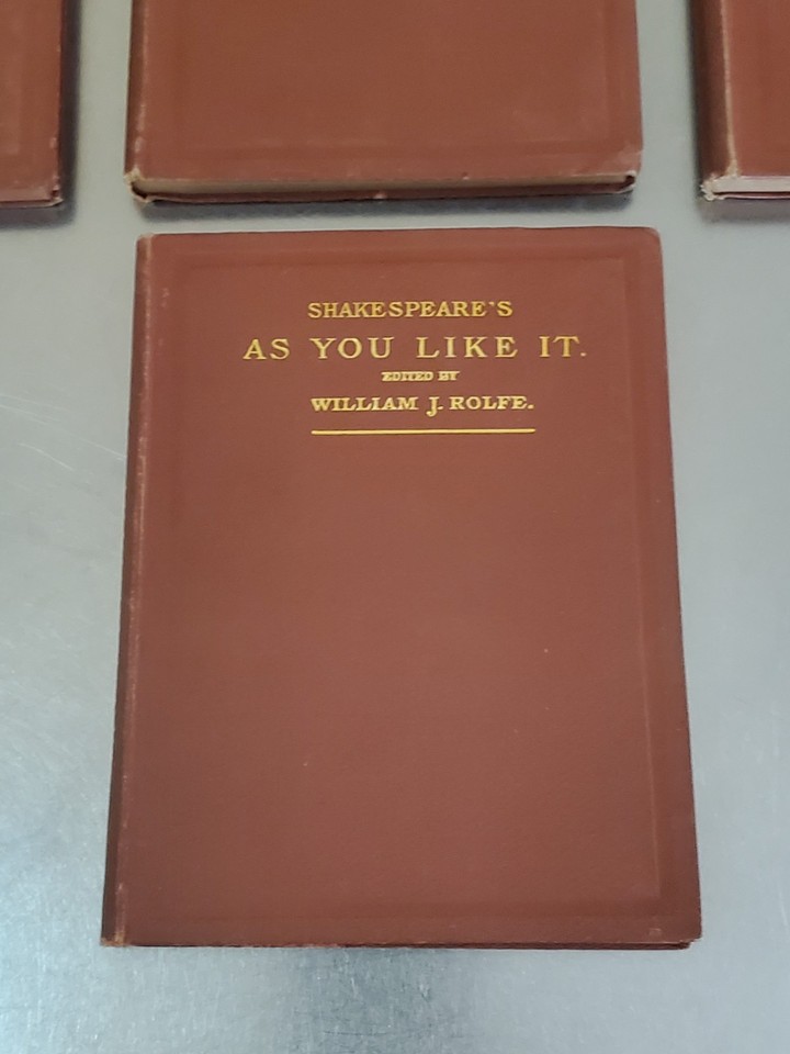 SHAKESPEARE Antique Book Lot Set of 7 Edited by William Rolfe Late 1800 ...