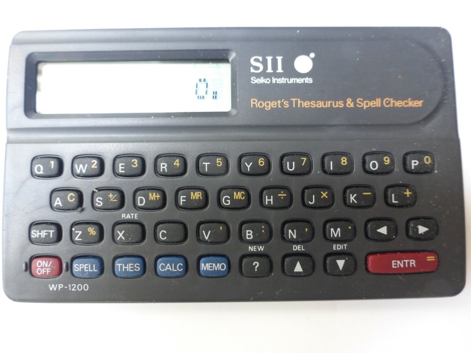 SII Seiko Instruments Roget's Electronic Pocket Thesaurus & Spell ...