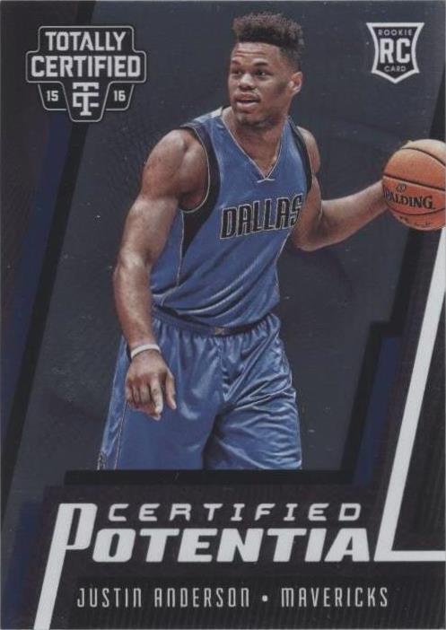 2015-16 Panini Totally Certified - Certified Potential Justin Anderson ...