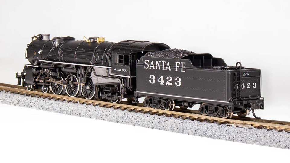 BLI 6920 N Scale 4-6-2 Heavy Pacific Steam Loco Santa Fe ATSF 3423 ...