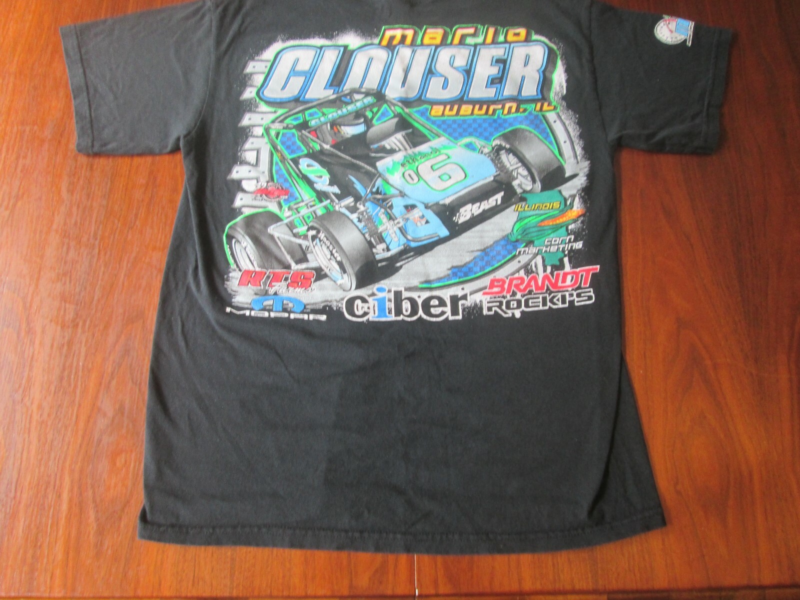 Mario Clouser #06 Auburn IL MIDGET CAR RACING T-Shirt Medium Black ...