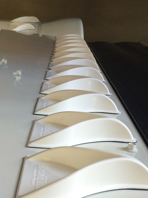 EcoFins BLUE Stick-on Vortex Generator Semi Truck Trailer Fuel Economy ...