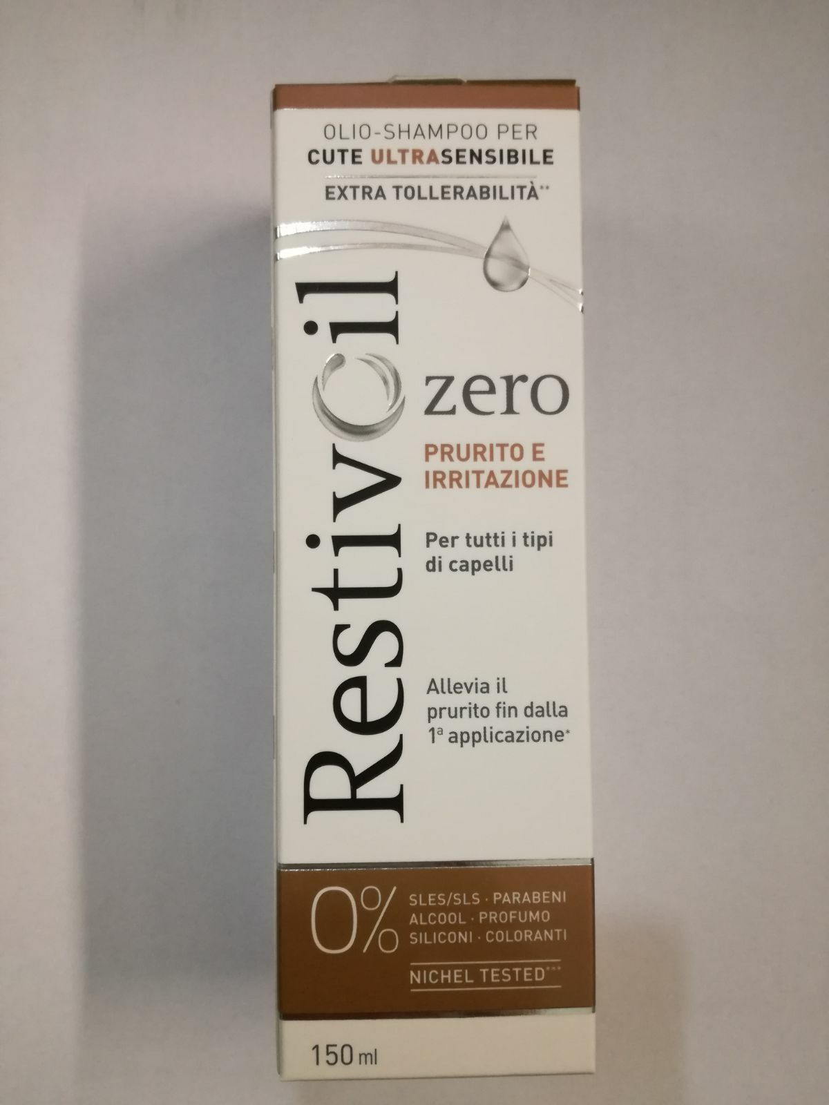 Restiv-oil zero prurito irritazione olio-shampoo extra delicato 150 ml ...