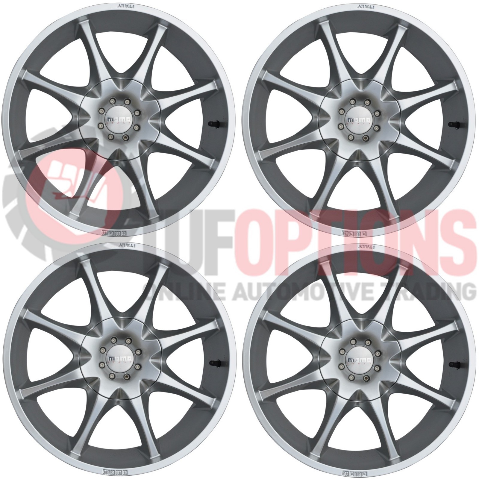SET OF 4 MOMO Quasar 17x7 5-100 ET38 Rims - Fits Subaru BRZ & Toyota GT ...