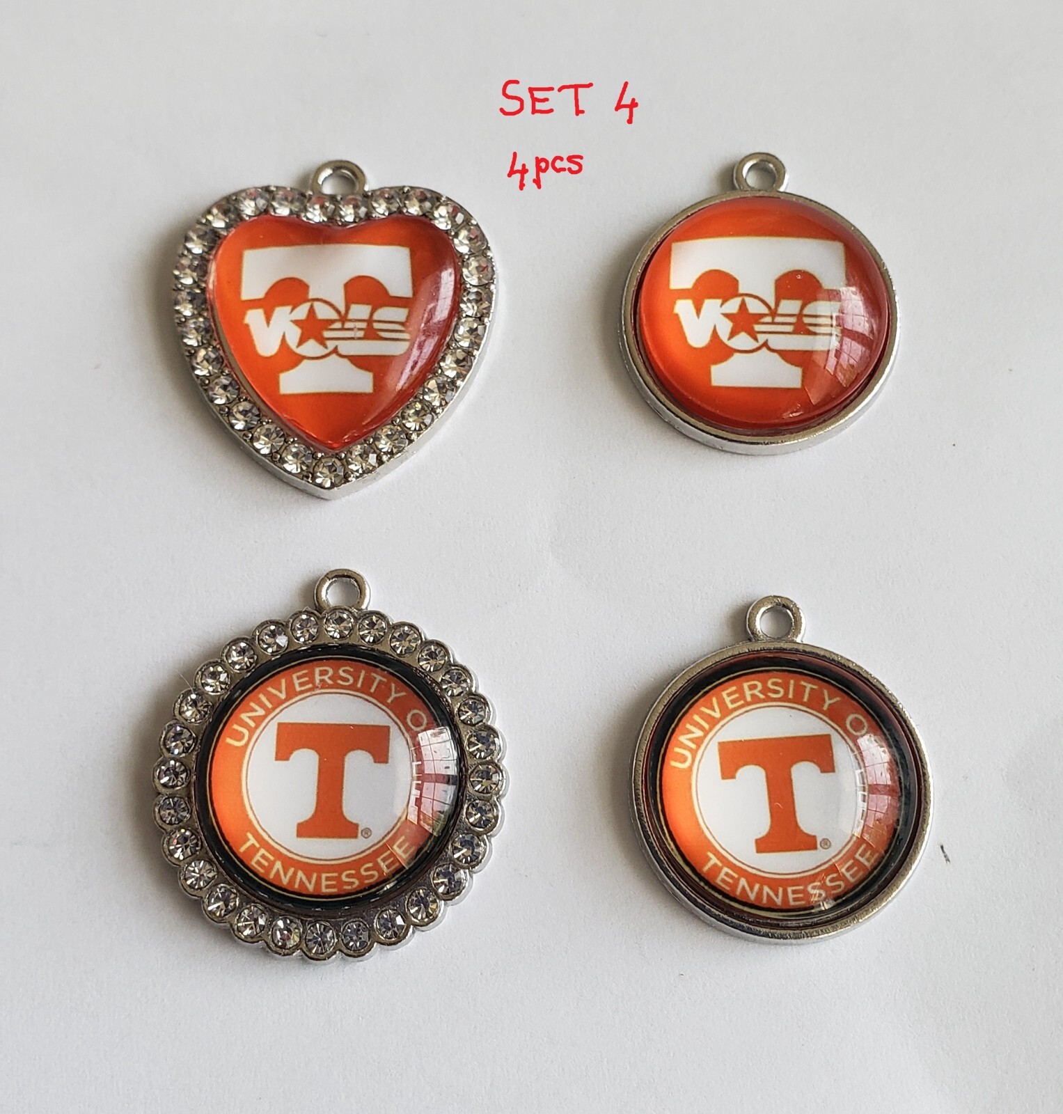 Sell 4pcs of Tennessee Vols College Football team, glass made, enamel ...