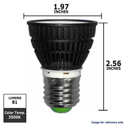 SUNLITE 3W 120V MR16 Warm White Seoul 3500k LED Light Bulb 653703800677 ...